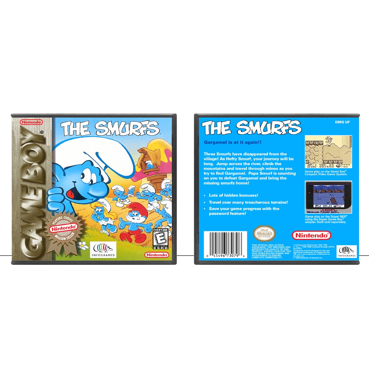 Smurfs, The (PC) | (GB) Game Boy - Game Case Only - No Game