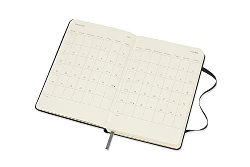 Moleskine Classic 18 Month 2021-2022 Weekly Planner, Hard Cover, Pocket (3.5" x 5.5"), Black