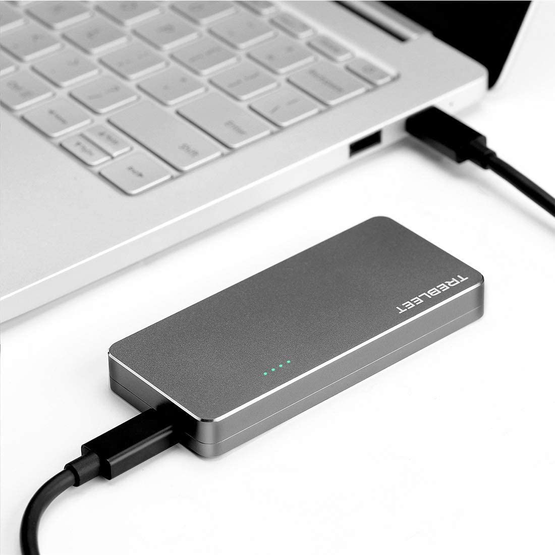 TREBLEET USB4 SSD Enclosure 40Gbps Compatible with Thunderbolt 3, Thunderbolt 4 ; up to 2700 MB/s in TB3&USB 4 Mode or up to 900 MB/s in USB 3.1 Mode