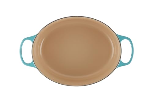 Le Creuset Enameled Cast Iron Signature Oval Dutch Oven, 6.75 qt., Caribbean