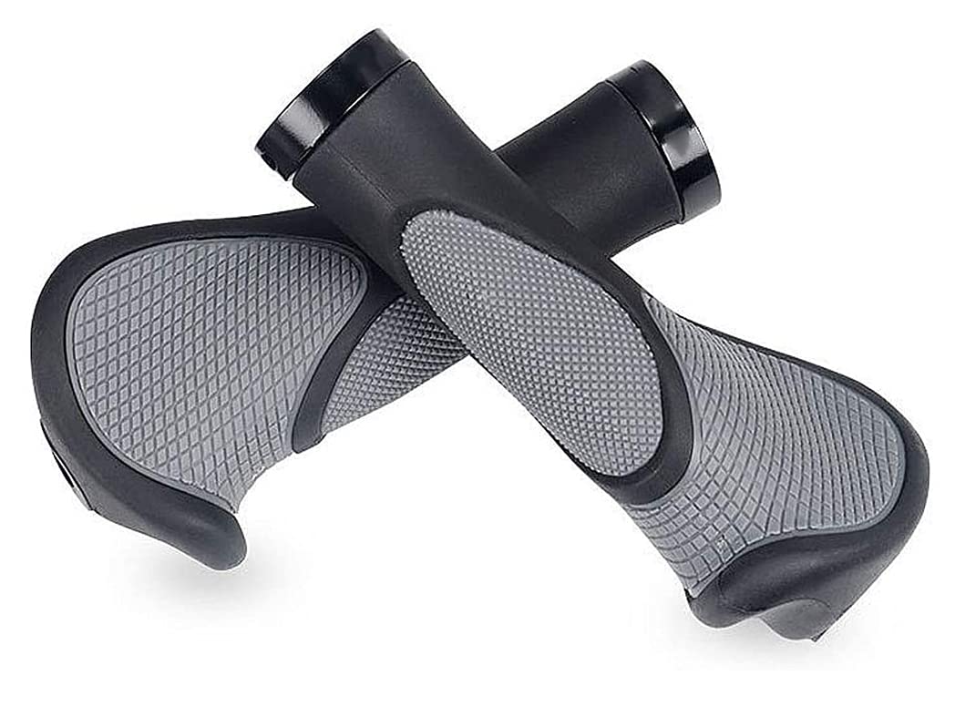 MUYDZ 1 Pair Bike Grips with Rubber Ergonomic Antislip Handlebar Grips for Bicycle Mountain Bike Road MTB(General Section)