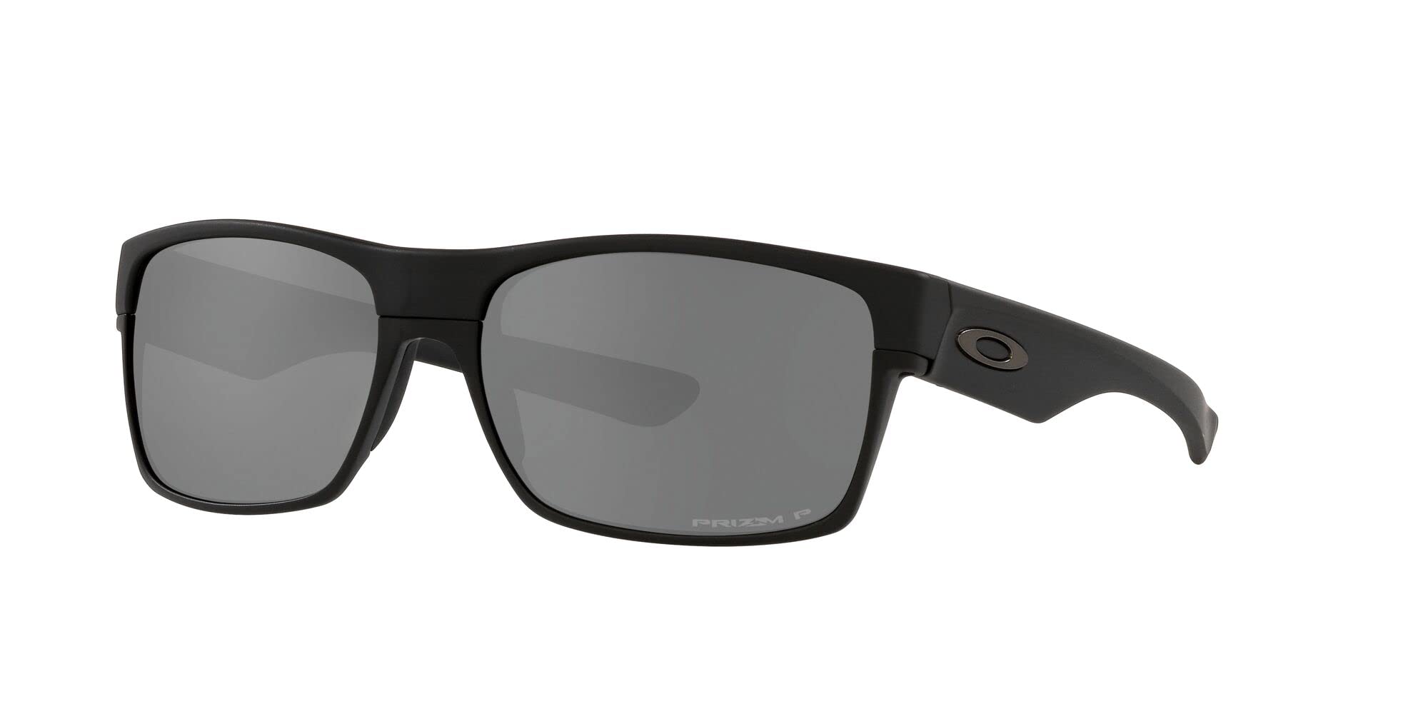 Oakley Men's OO9189 Twoface Square Sunglasses, Matte Black/Prizm Black Polarized, 60 mm