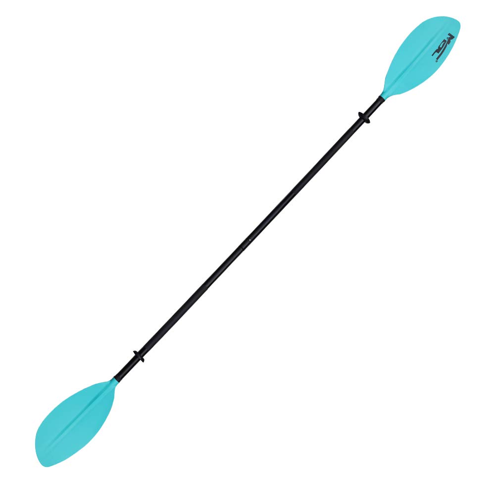 MSC Kayak Paddle,Color Available Black,Yellow,White,Olive,Blue 2-Piece (Teal, 95 inches-2 Paddles)