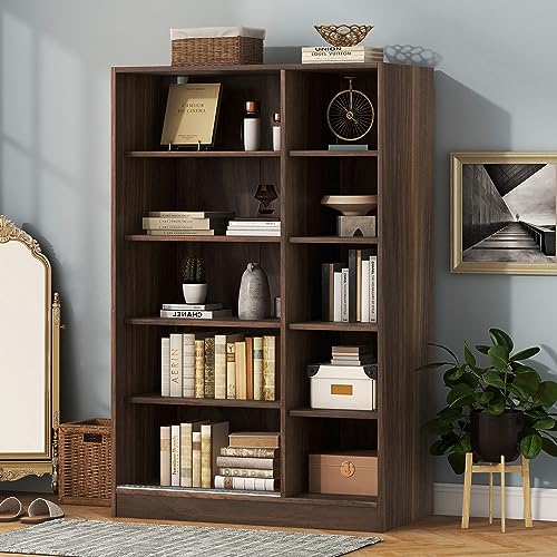 Lifeand Modern 3-Door Shutter Wardrobe with Shelves and Hanging Area, Spacious and Organized Closet Bedroom Armoires, Walnut