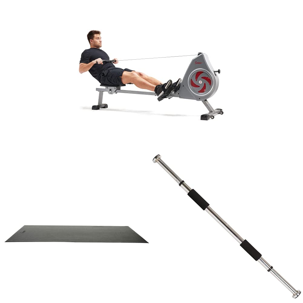 Sunny Health & Fitness Dynamic Air Rowing Machine with Exclusive SunnyFit® App Enhanced Bluetooth Connectivity – SF-RW520007