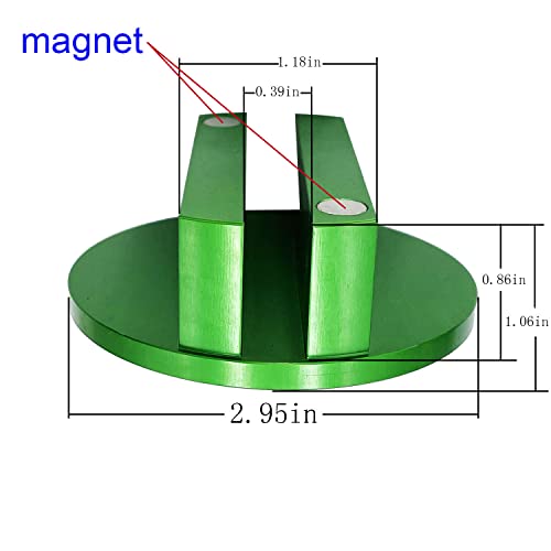 XJDAMZ Jack Pad Slotted - Universal Magnetic, Frame Rail Protector Protector Puck/Pad-Green 1Pcs 75mm-green