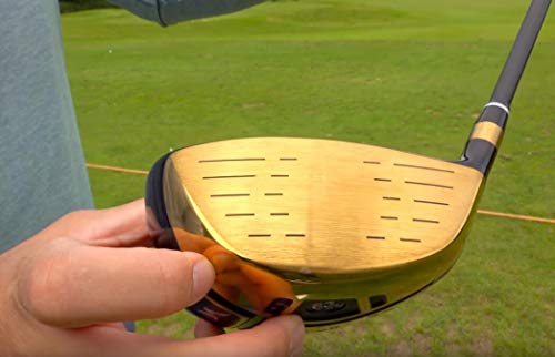 MAZEL Titanium Golf Drivers for Men,Right Handed,460CC (Right, Graphite(Golden Head), Middle (SR), 10.5)