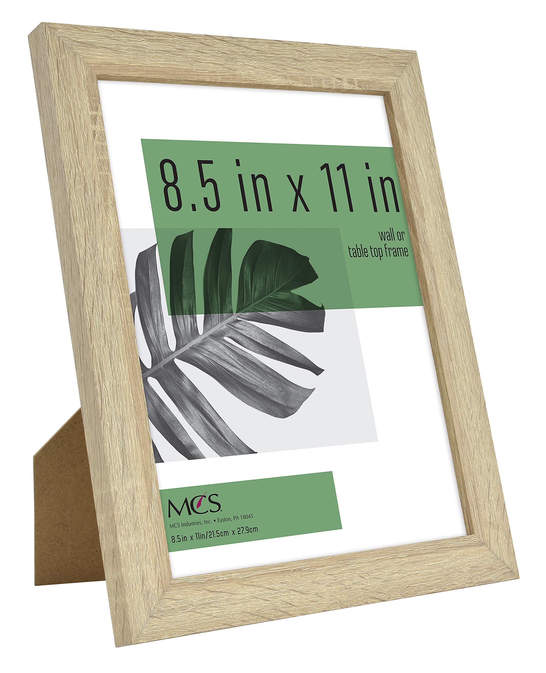 MCS Studio Document Frame Set, Gallery Wall Frames Fit 8.5 x 11 Diplomas, Documents & Certificates, Natural Woodgrain, 4-Pack