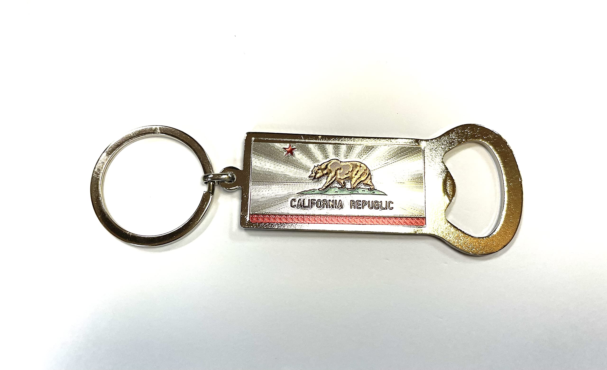 Sureg California Keychain Bottle Opener Set of 6 - California Souvenir Keychains Bundle Pack of 6