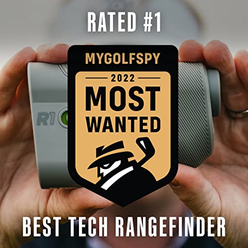 Precision Pro R1 Smart Golf Rangefinder with Slope - Golf GPS Laser Rangefinder with Magnetic Cart Mount, Bluetooth, Personalized Yardages, Rechargeable Battery & 37,000+ Courses Included