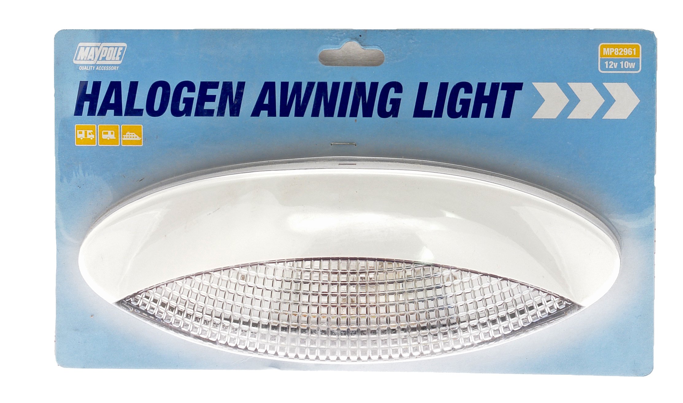 Maypole N82961 Awning Light with Halogen Bulb, White