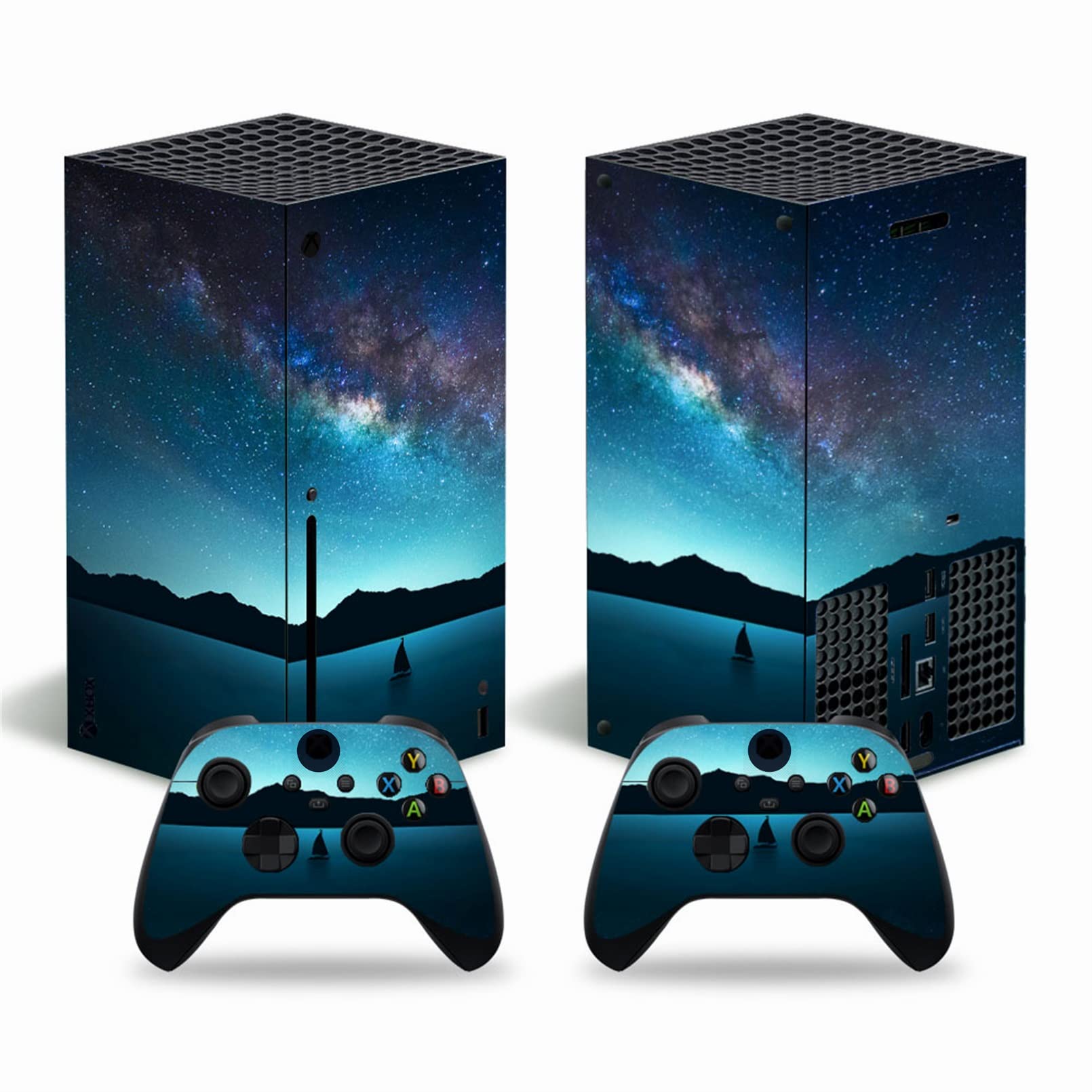 Top factory Skin Decal Protective Vinyl Skin Decal Cover for Series X Console Skins Wrap Sticker with Two Free Wireless Controller Decals 51528 Decal