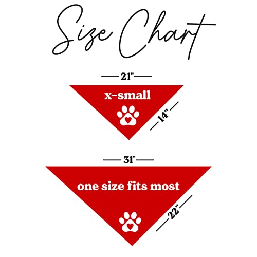 XOXO Dog Bandana (Red)