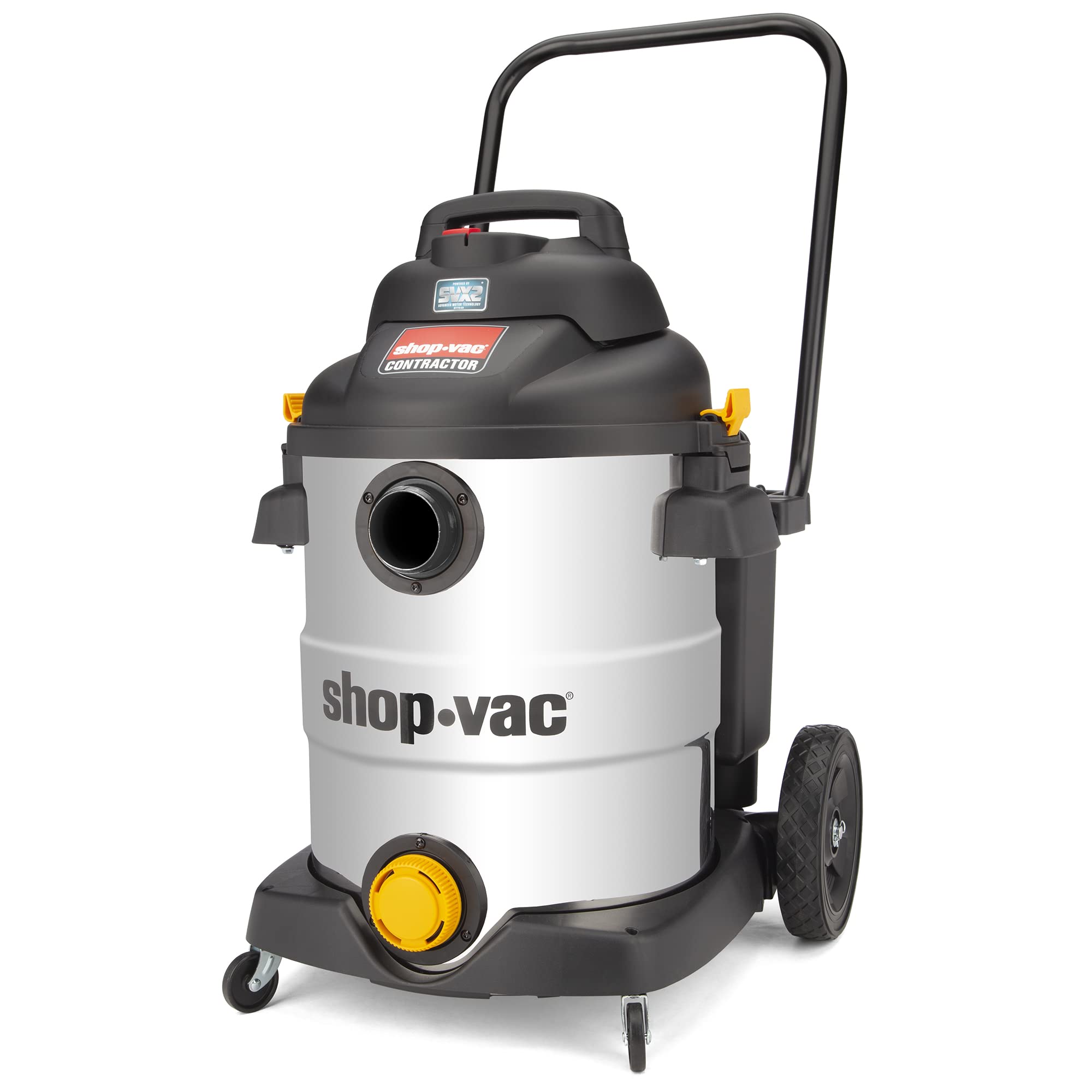 Shop-Vac 9627706 Contractor Series Wet Dry Vacuum, Stainless Steel Tank, 10 Gallon, 1-1/2 Inch x 12 Foot Lock-On Hose, 105 CFM, (1-Pack)