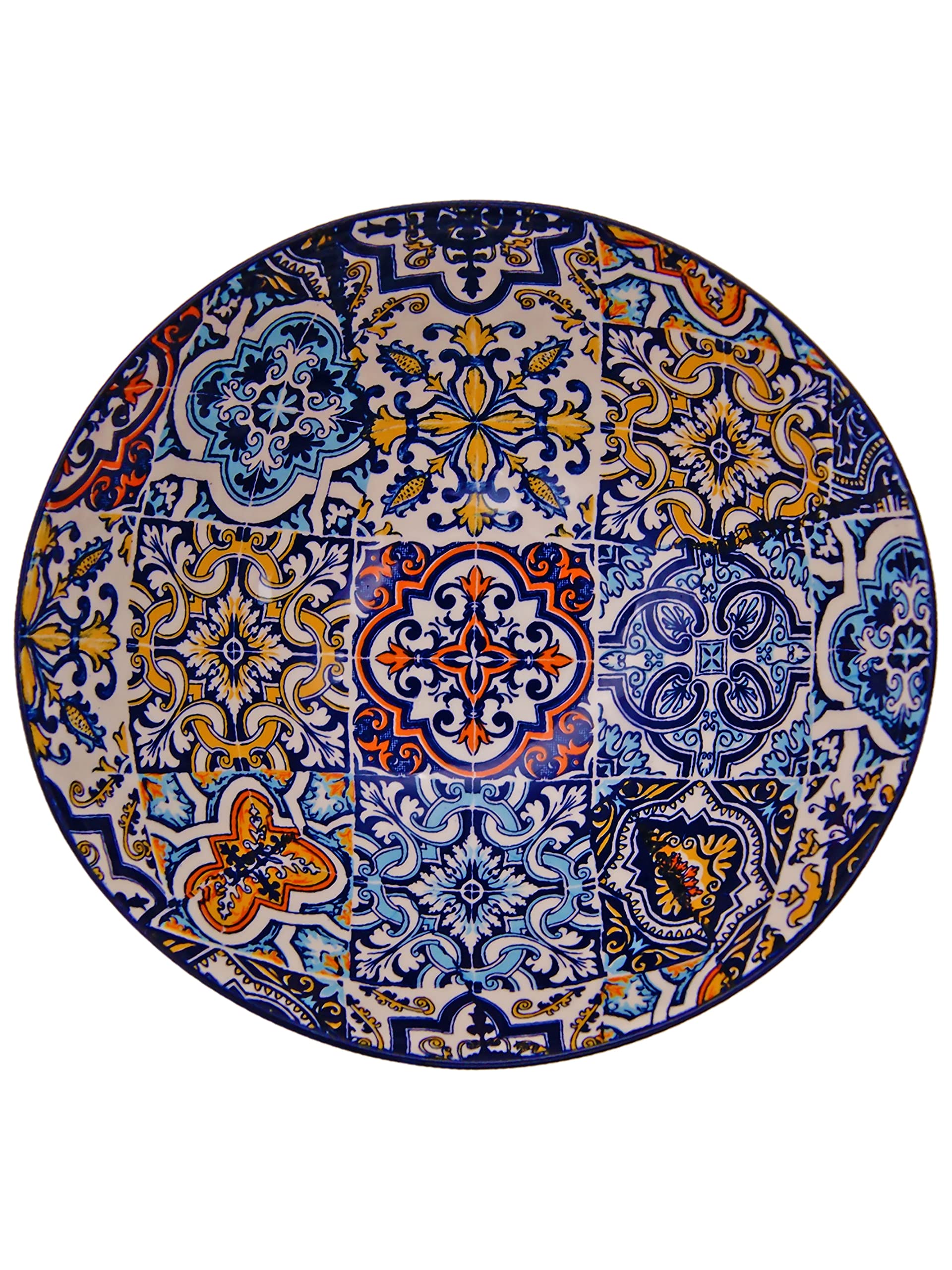 Portuguese Pottery Alcobaça Ceramic Side Dish Serving Bowl - Set of 2