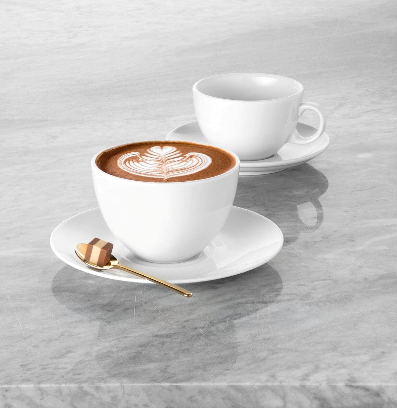 Seltmann Weiden Commercial Dinnerware, Meran Porcelain Coffee/Tea Cup Saucer, White, 6.3-Inch, Set of 6
