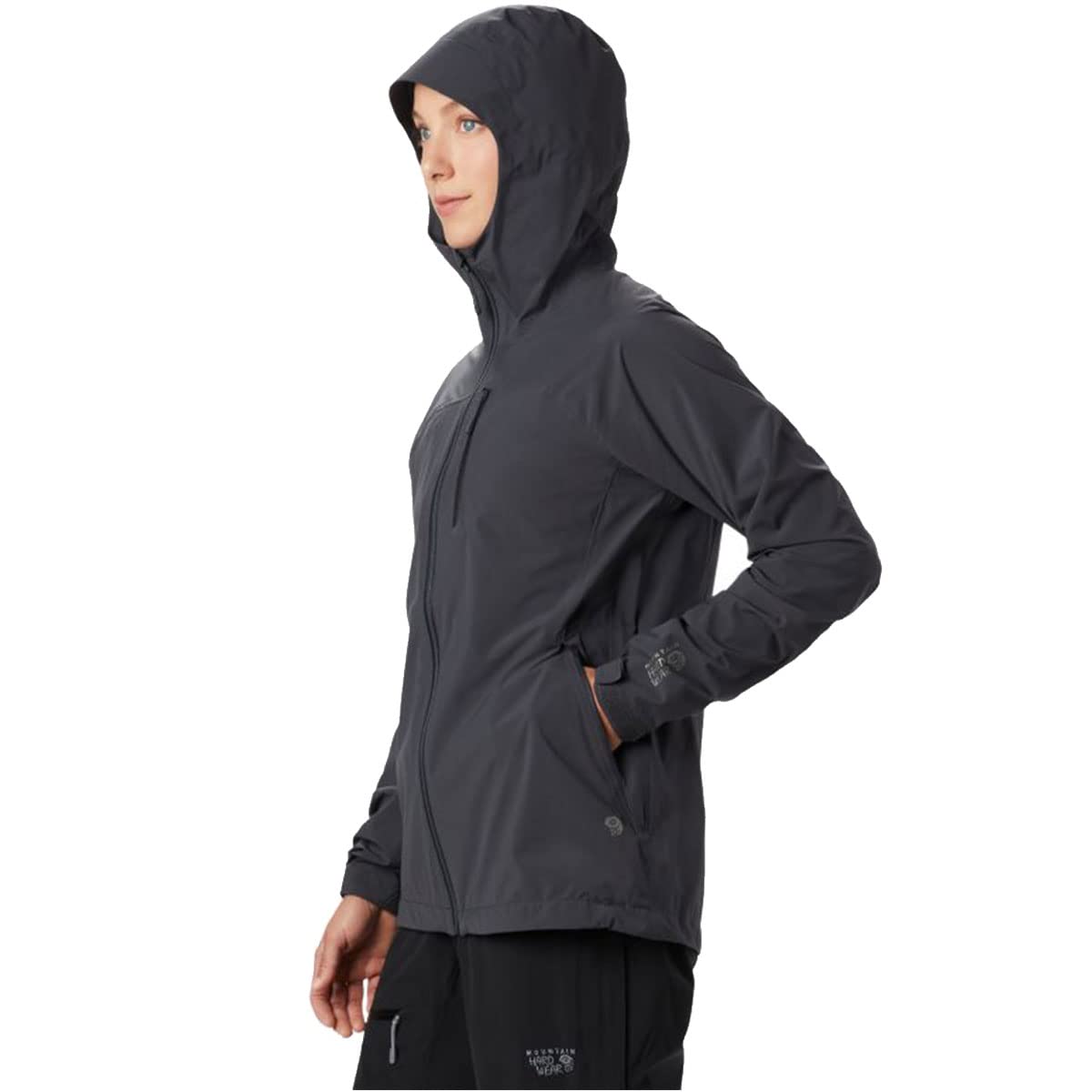 Mountain Hardwear Women’s Microchill 2.0 Zip T | Lightweight, Moisture-Wicking Fleece Layer for Outdoor Wear - Stone - X-Small