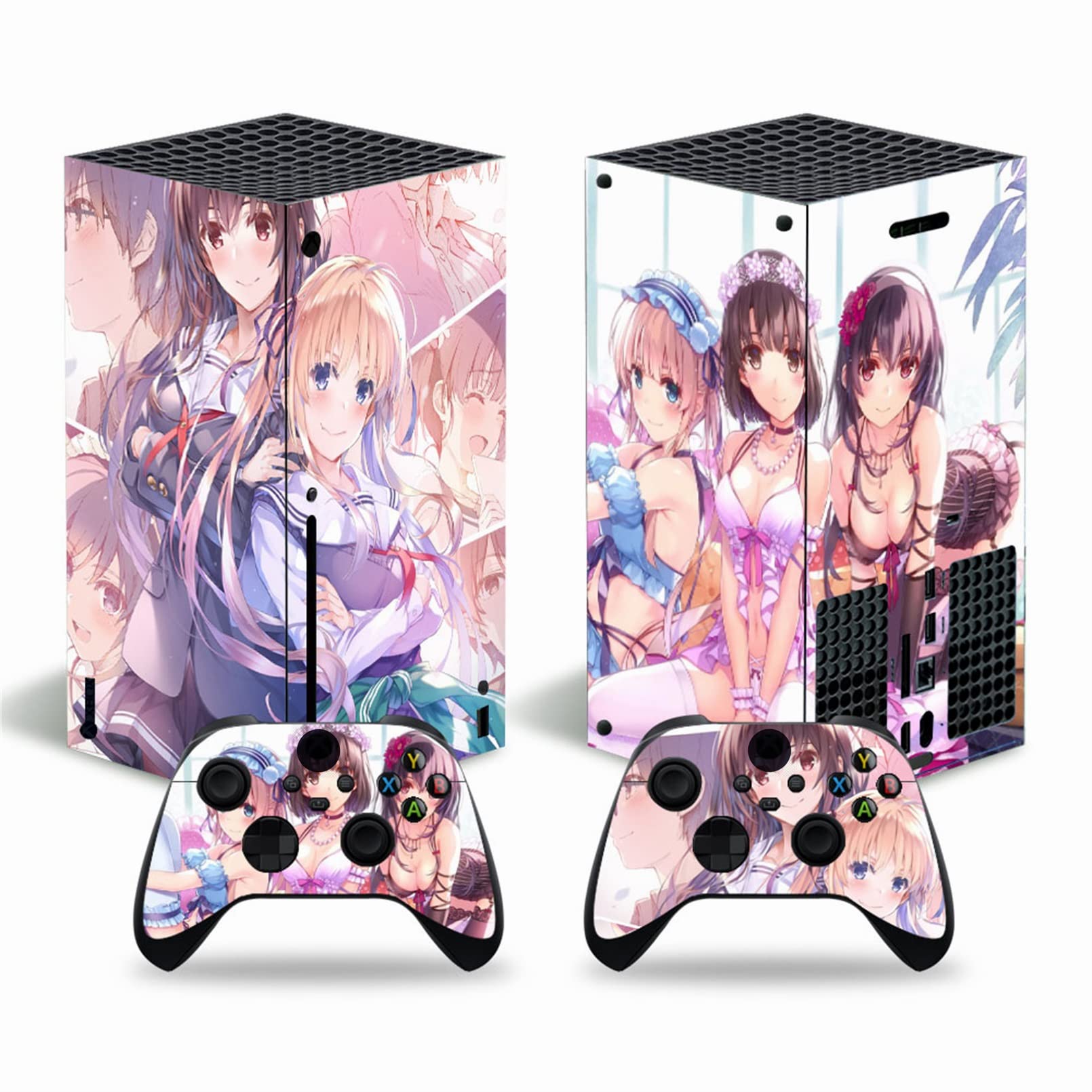 Top factory Skin Decal Protective Vinyl Skin Decal Cover for Series X Console Skins Wrap Sticker with Two Free Wireless Controller Decals 49003 Decal