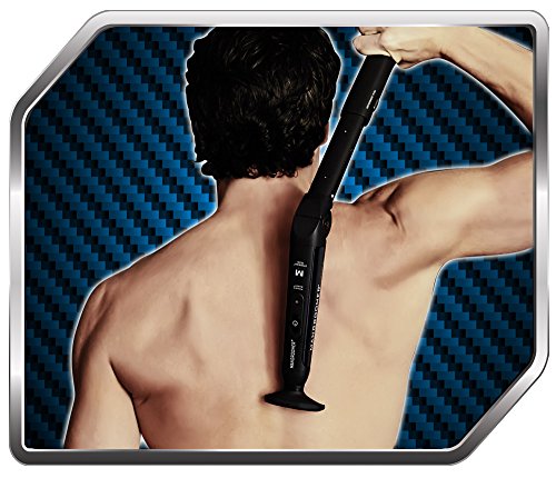 MANGROOMER New Lithium Max Plus+ Do-It-Yourself Electric Back Hair Shaver with A 50% Wider Blade Design & Power Burst (Generation 7.0)