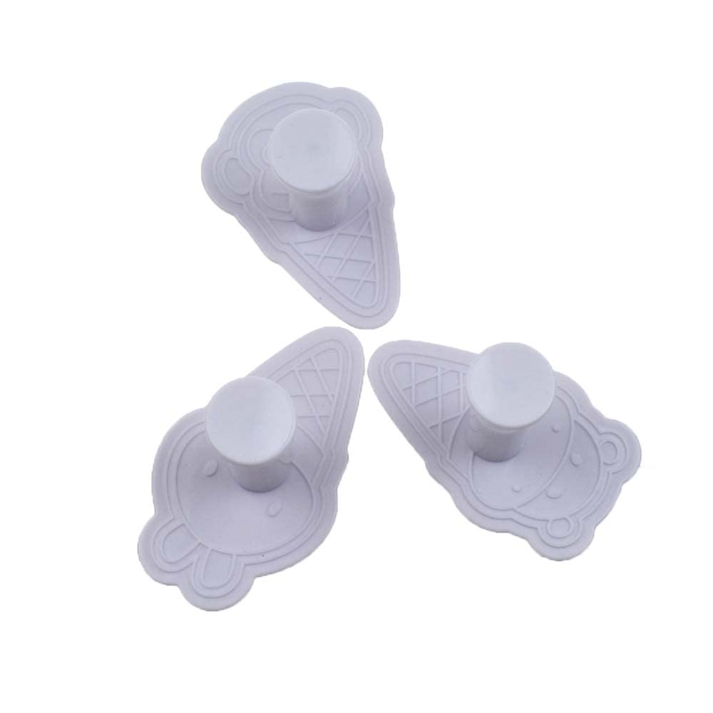 RELAND SUN Monkey Rabbit Hippo Cat Panda Tiger Ice Cream Spring Mold Cookie Stamp Pastry Tools Biscuit Moulds (type A)