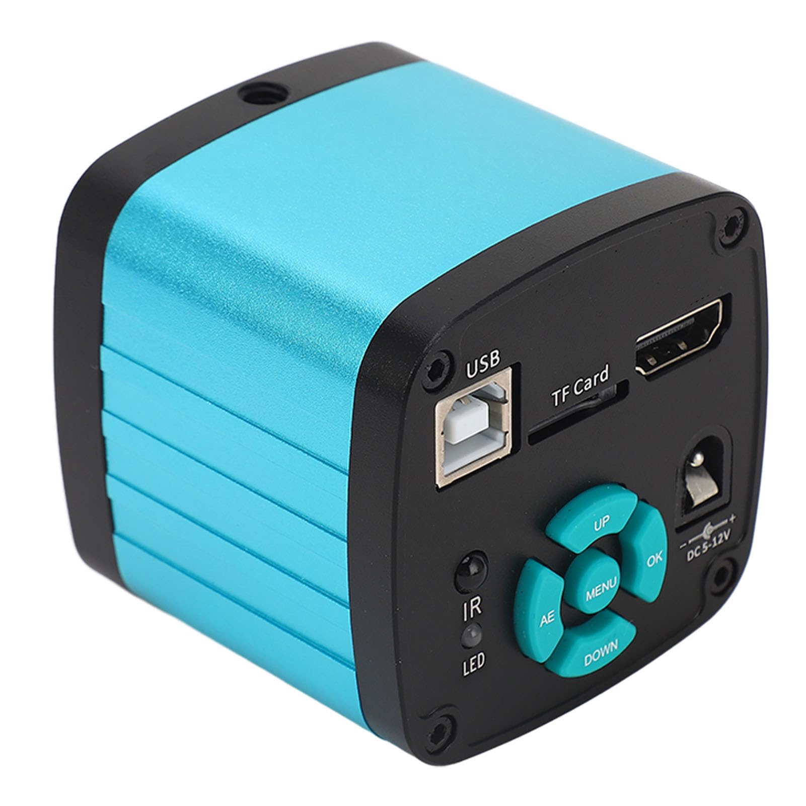 Microscope Camera, 4K Video Industrial Microscope Camera 130X 1080P Portable 100β240VAC for Home (US Plug)