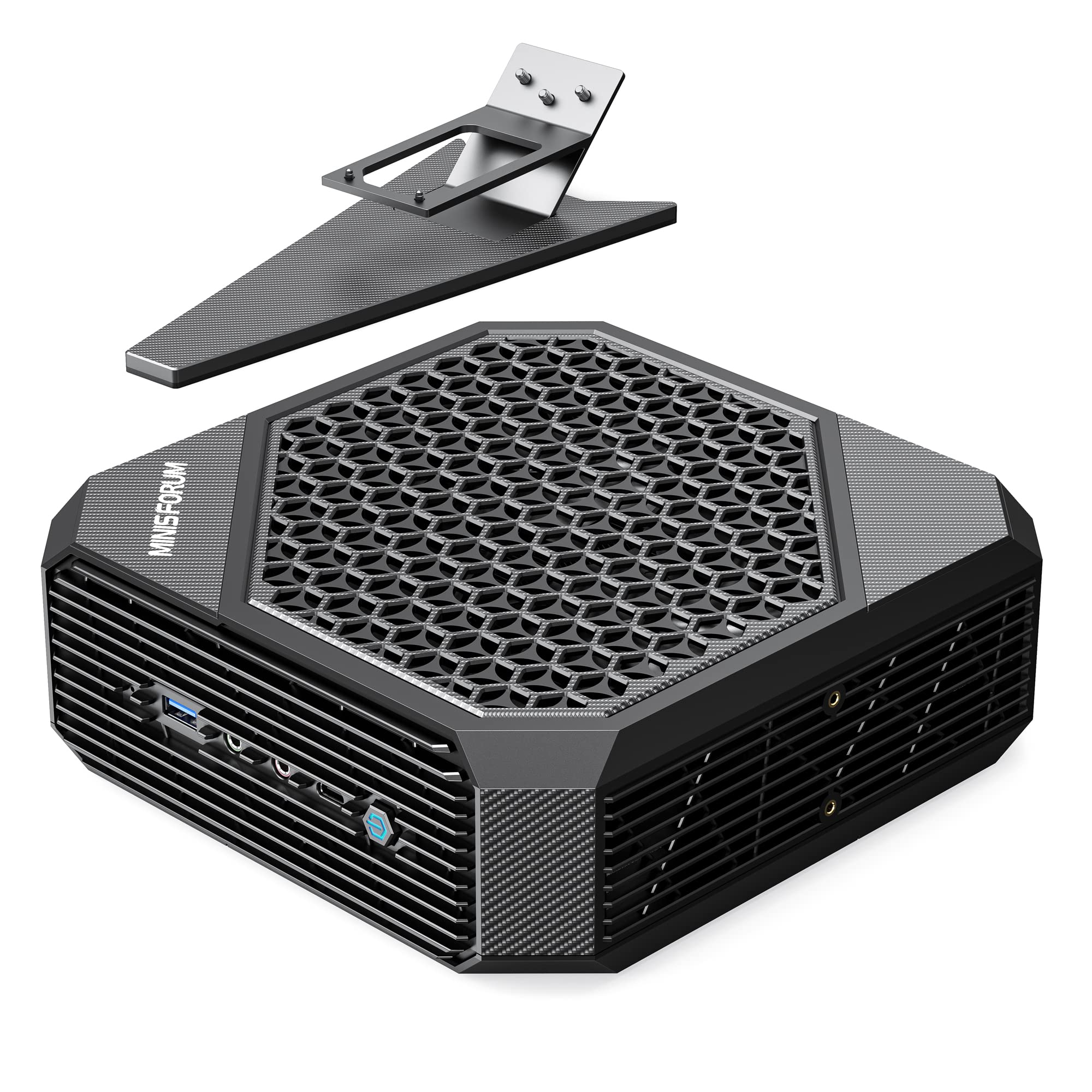 MINISFORUM Neptune Series HX77G Mini PC AMD Ryzen 7 7735HS Desktop Computer, DDR4 32GB RAM+512GB SSD, 2X HDMI & 2X DP 4K@60Hz Outputs, AMD Radeon RX 6600M Discrete Graphics Small PC