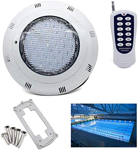 TBVECHI Pool Light 12V 36W Submersible Led Pool Light 7 Colors Changing Underwater RGB LED Pool Light IP68 Waterproof with Remote for Inground Swimming Pool Light