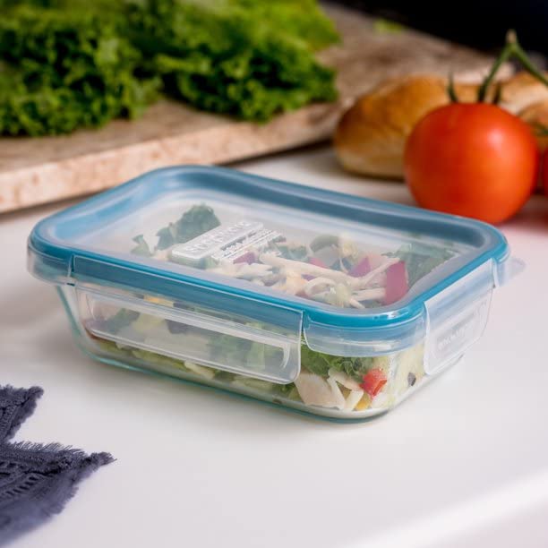 SUPREME BOX Snapware 2-Cup Total Solution Rectangle Food Storage Pyrex Glass Containers (Pack of 2)