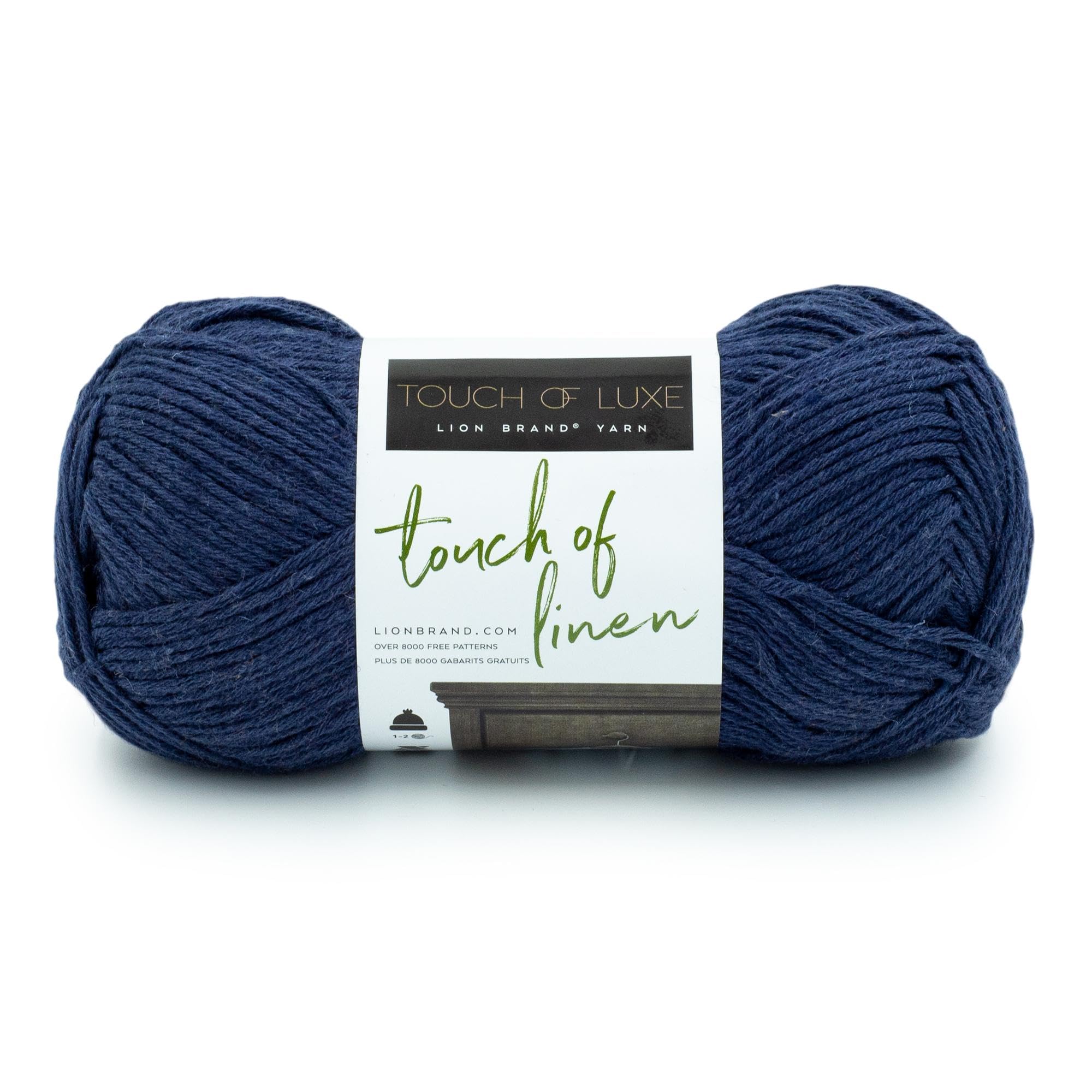 Lion Brand Yarn Touch of Linen Yarn, Indigo