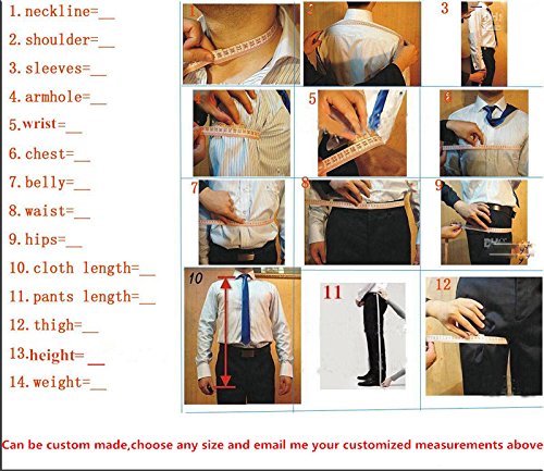 LilisĀ® Mens Premium Tail Tuexdo 3 Pieces Suit Tailcoat Jacket Tux Vest & Trousers Black