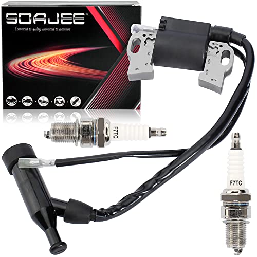 SOAJEE Ignition Coil Compatible with Champion Power 196cc 6.5HP 3500 4000 Watt Generator 40008 40026 46514 46515 46516 46517 46535 46539 46540 46551 46553 46554 46555 46558 46561 46596 3500W 4000W 4KW