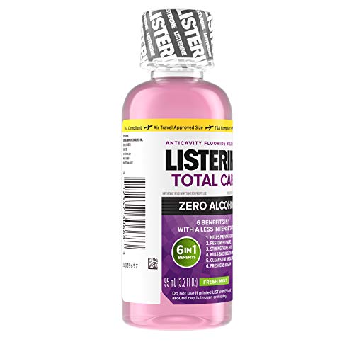 Listerine Total Care Zero Mouthwash, Fresh Mint, 3.2 Ounce