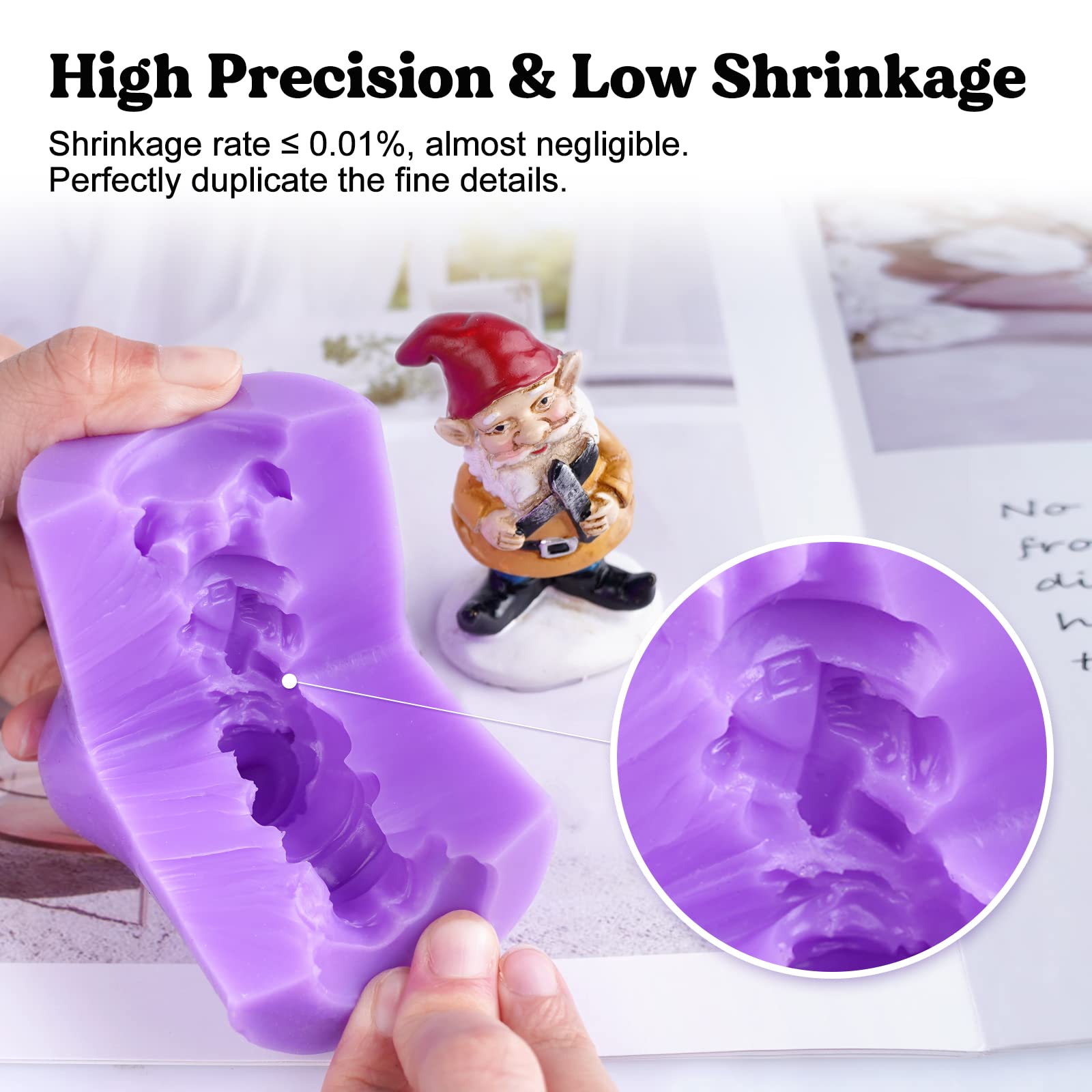 LET'S RESIN Silicone Mold Making Kit 31.74oz/1.98lbs - Translucent Silicone Rubber Non-Toxic Liquid Mold Making Silicone Rubber - Mix Ratio 1:1 - for Casting Resin Molds,Silicone Molds,Candle Molds