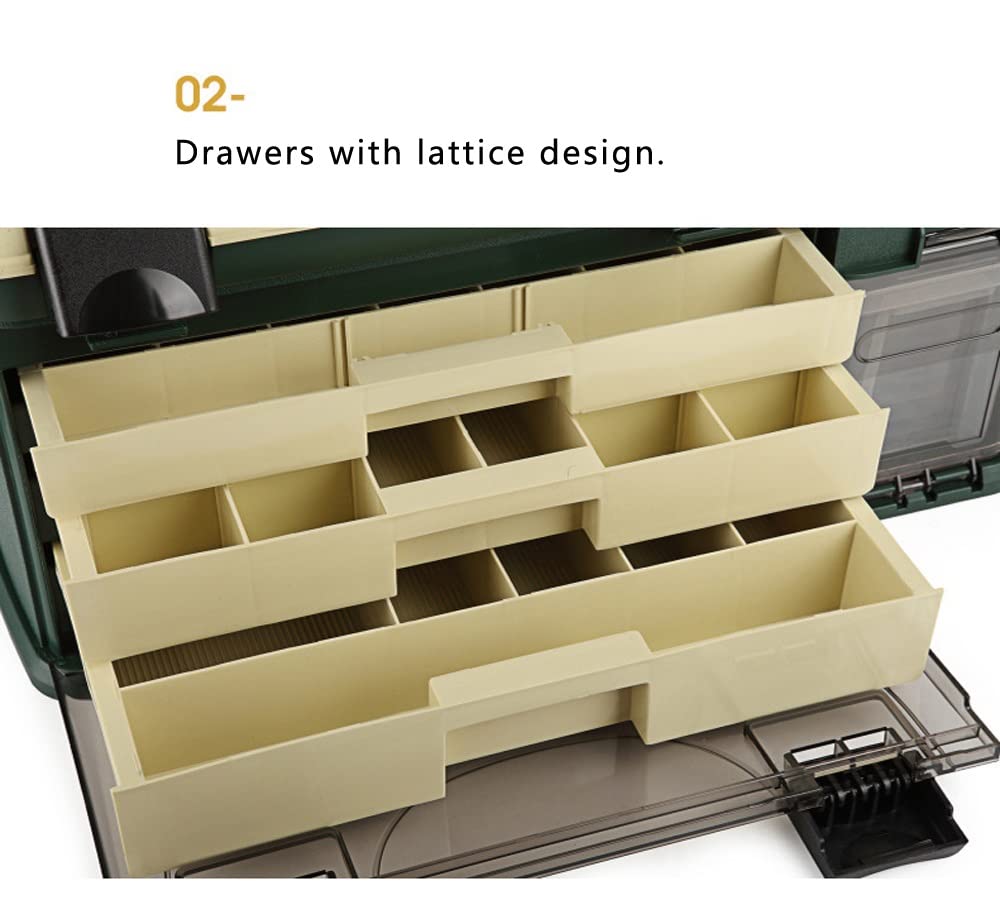 Sea Fishing Tool Box Multifunction Large Capacity Accessories Lures Hook Boxes Storage Durable High Strength Fishing Tackle Case