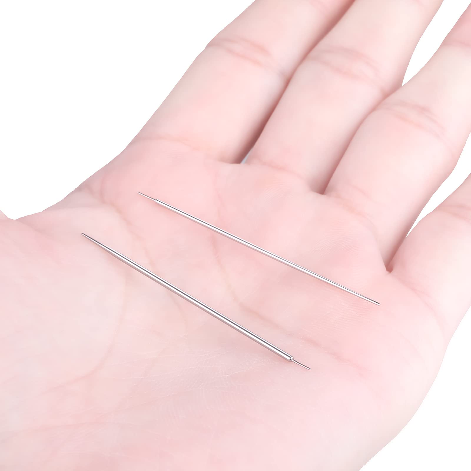 Oveta 16G 18G Threadless Pin Taper Titanium Piercing Taper Pin for Threadless Nostril Ear Lip Piercing Jewelry,2PCS