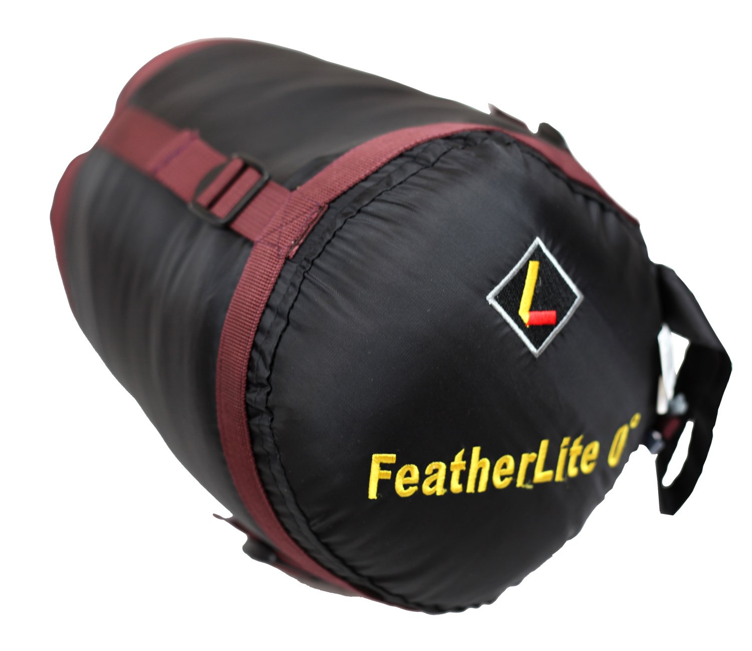 Ledge Sports Featherlite +0 F Degree Ultra Light Design, Ultra Compact Sleeping Bag (84 X 32 X 20, Maroon)