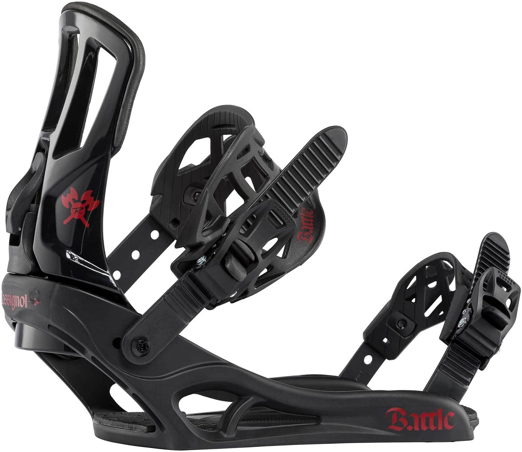 Rossignol Evader Wide Snowboard Mens 160cm (W) + Battle Bindings Black/Red XL