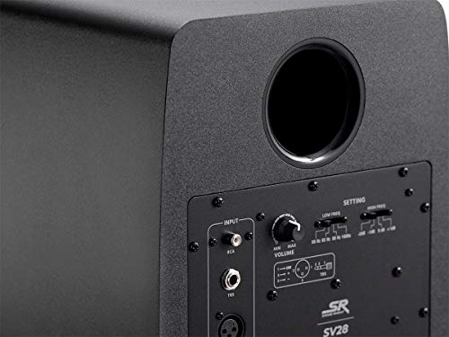 Monoprice Powered Studio Monitor Speakers - 8-Inch, 150-Watt, SV28, Bi-Amplified, Class AB Amp - Stage Right Series