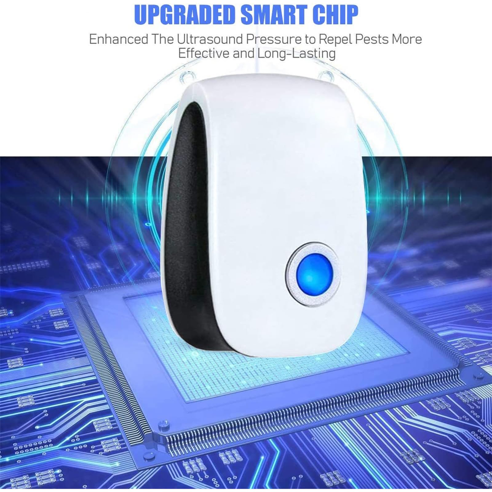 Ultrasonic Pest Repellent 10 Pack Electronic Plug in, Indoor Sonic Repellent pest Control for Mosquito Bugs,Roach, Rodent, Mouse,Electronic Repellent for Home Office Warehouses in Pest Control