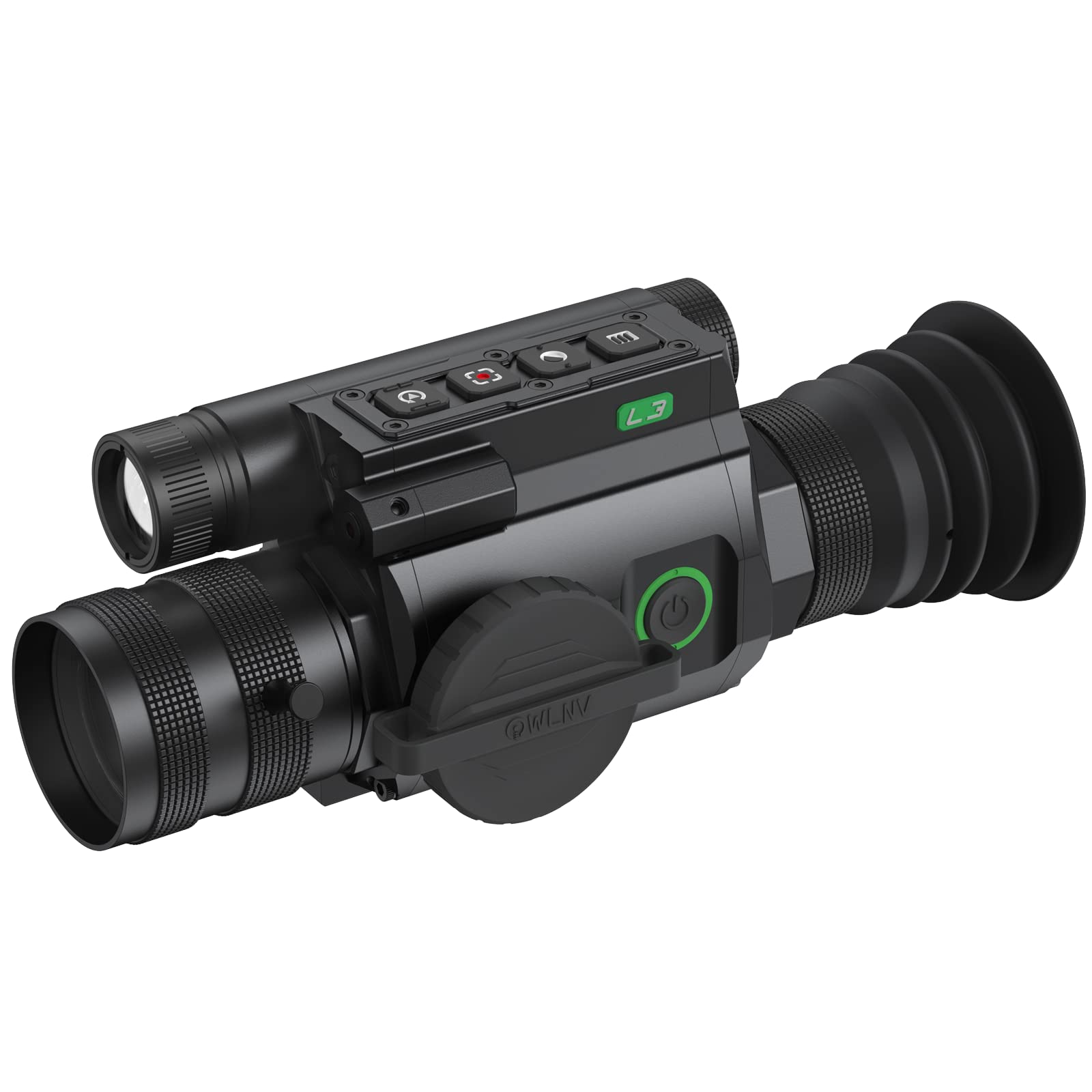 OWLNV Night Vision Digital Rifle Scope, HD Day & Night Hunting Riflescope Monocular with WiFi, Gyroscope&E-Compass, IR Illuminator 850nm, iOS & Android Apps Waterproof L3