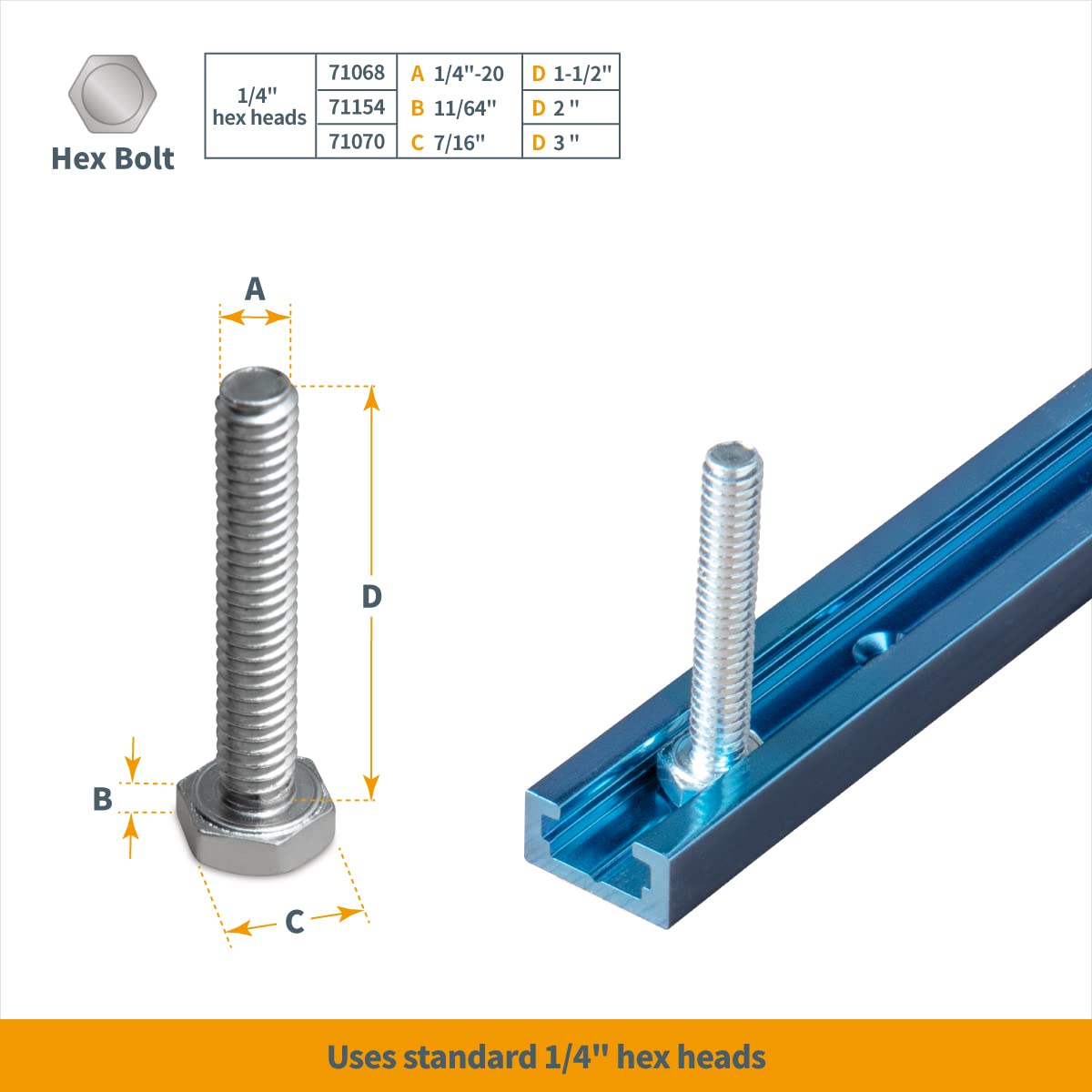 POWERTEC 71067 48 Inch Double-Cut Profile Universal T-Track with Predrilled Mounting Holes, 1PK, T Track for Woodworking Jigs and Fixtures, Drill Press Table, Router Table, Workbench