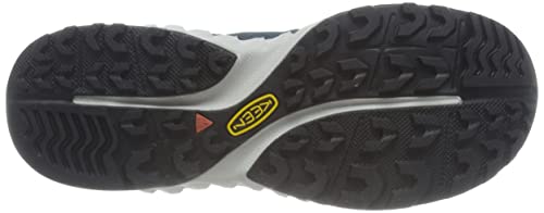 KEEN Women's NXIS Evo Low Height Waterproof Fast Packing Hiking Shoes, Sea Moss/Ipanema, 9