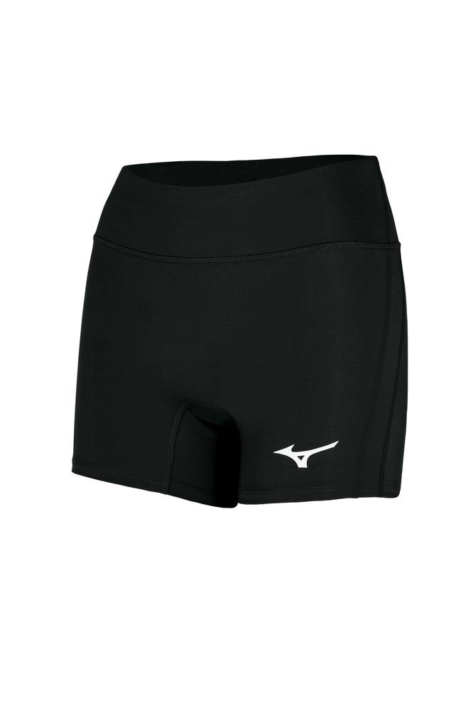Mizuno Women's Elevated 4" Inseam Volleyball Short, Black, X-Small