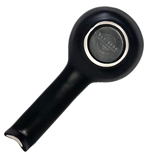 Rae Dunn"Stir" Spoon Rest - In BLACK Artisan Collection By Magenta - The Perfect Addition To Your Kitchen! Beautiful Black Color with Large Contrasting LL Font Lettering Spelling The Word"STIR"