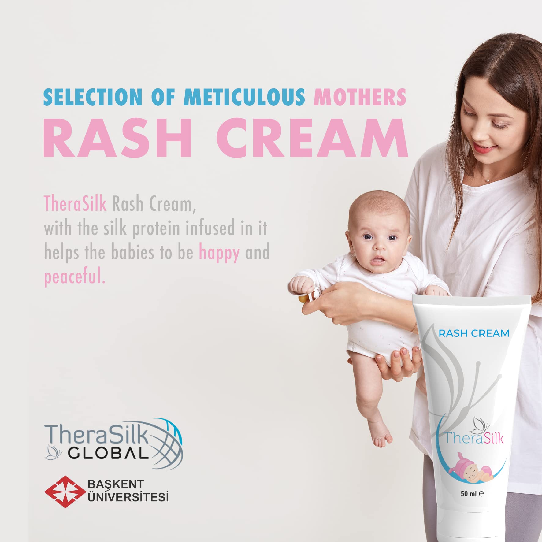 TheraSilk Best Diaper Baby Rash Cream 50 ml - Contains Intense Silk Protein