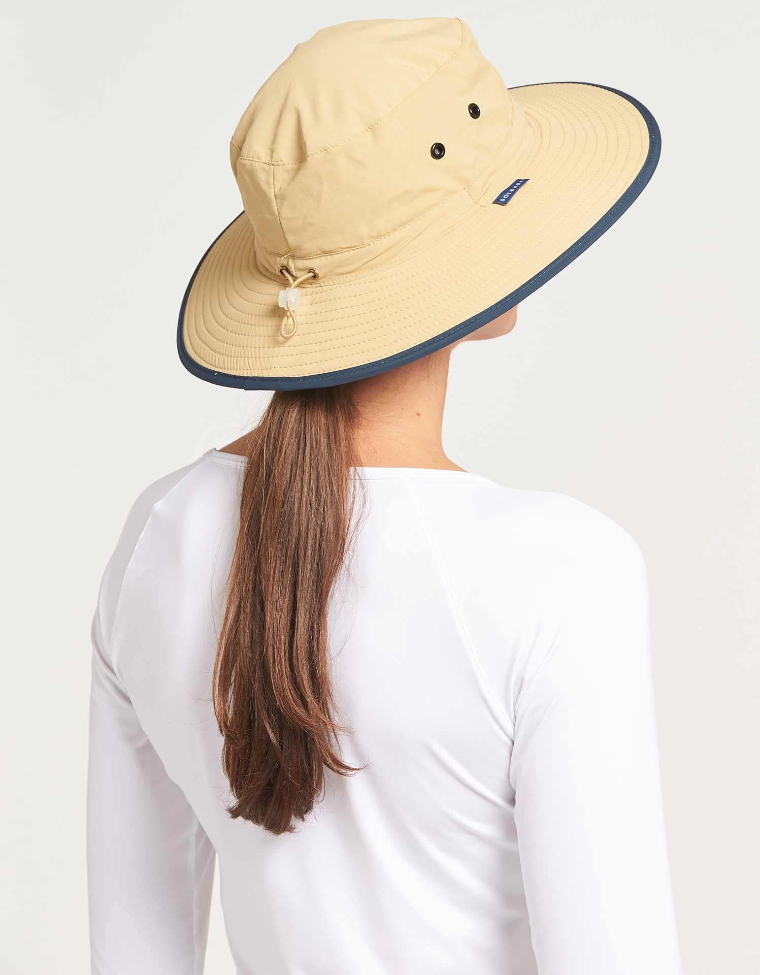 Solbari Traveller Broad Brim Sun Hat UPF50+ Uv Protection, Sun Protective Hat White/Pink S