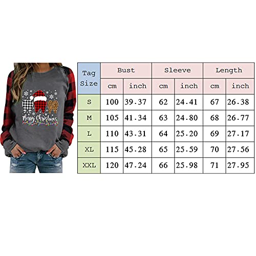 Tops For Women 2022 Cute Elk Pattern Blouse Long Sleeve Festival Shirts Relaxed Fit Workout Tops Fall Sweatshirt Green