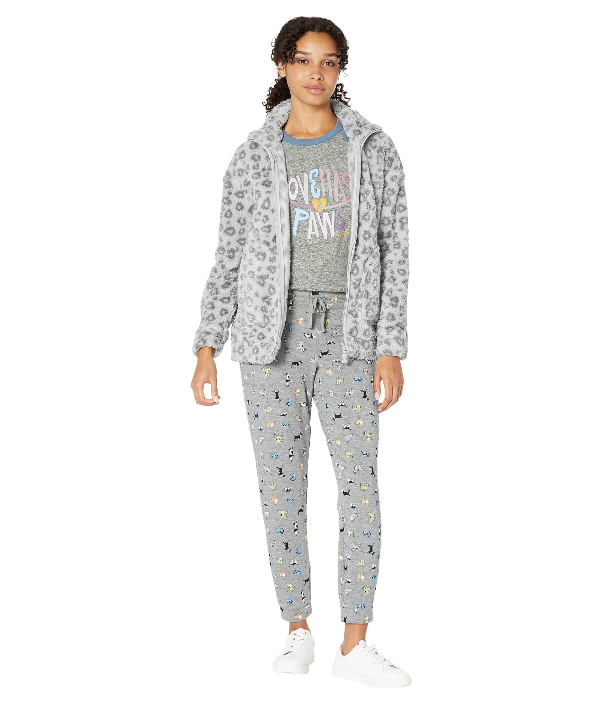 Skechers Feline Myself Full Zip Jacket Cheetah MD