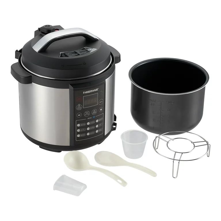 Make healthy, home-cooked meals in minutes with the Programmable Digital Pressure Cooker Programmable Digital Pressure Cooker, 6 Quart