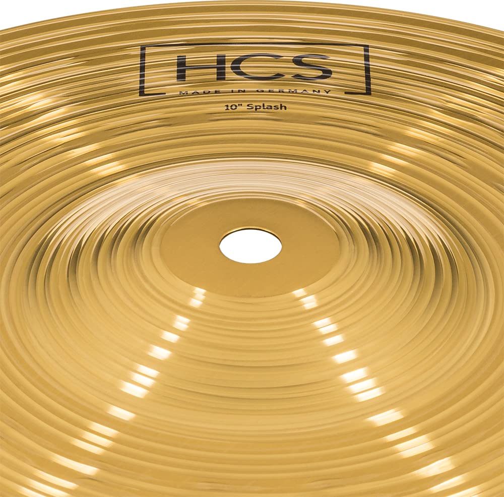 Meinl Cymbals HCS 10" Splash Cymbal for Drum Set β Made in Germany β Traditional Medium Brass, 2-Year Warranty, (HCS10S)